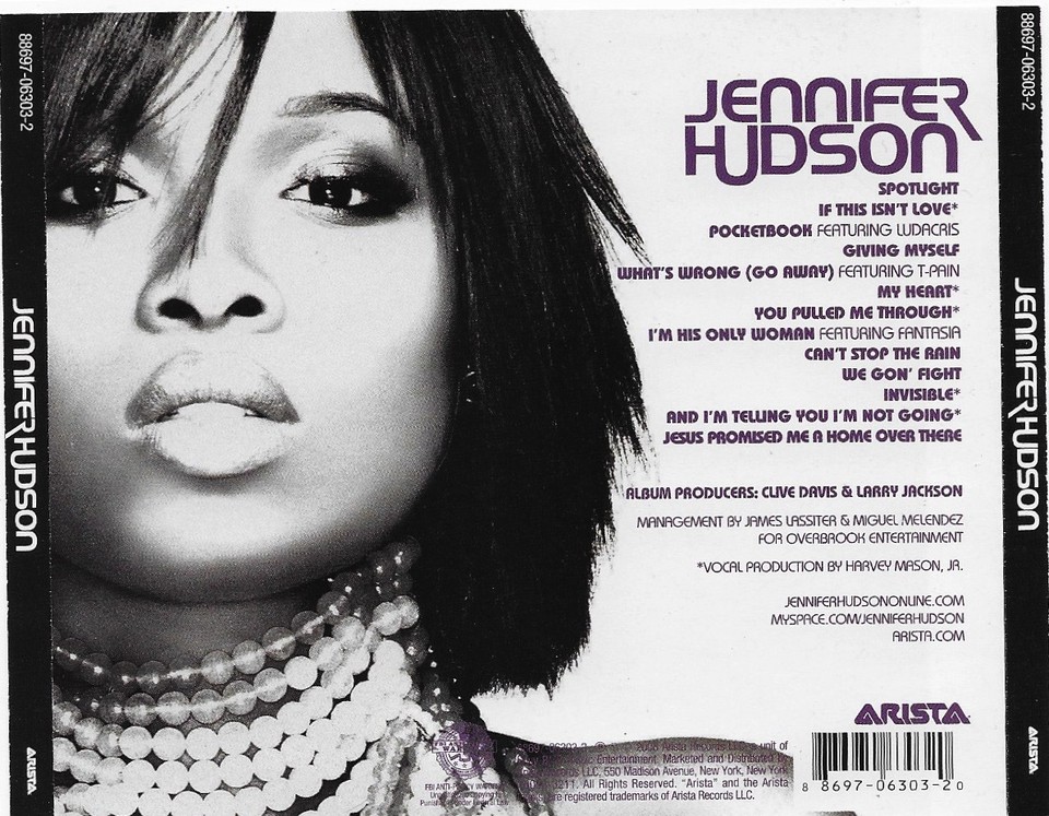 Jennifer Hudson * SPOTLIGHT * Jennifer Hudson Original CD 2008 Arista ...