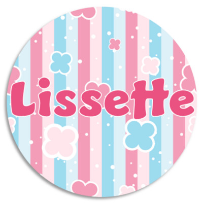 Lissette - 25 Pack Circle Stickers 3 Inch Name Tag Water Bottle School ...