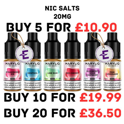 Lost Mary-Liq e liquid 10/20 mg Vape Juice 10ml Maryliq Pod Nic Salts ...