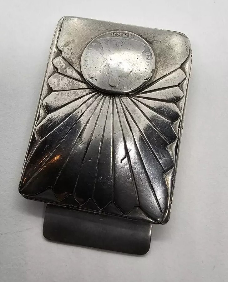 Andrew Alvarez Native American Sterling Silver Money… - Gem