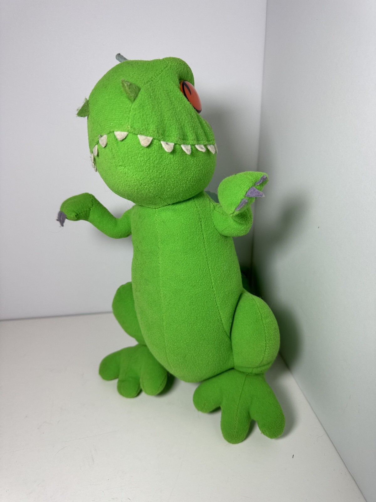 9" NANCO 2000 RUGRATS REPTAR GREEN T-REX DINOSAUR STUFFED ANIMAL PLUSH ...