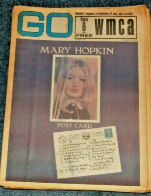Mary Hopkins Cover of Go WMCA Magazine March 7, 1969 | eBay