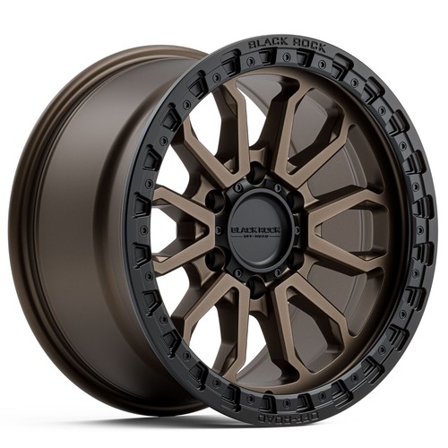 BLACK ROCK COBRA 20x9 6x139.7 +20 OFFSET BRONZE / BLACK OFF-ROAD WHEELS ...