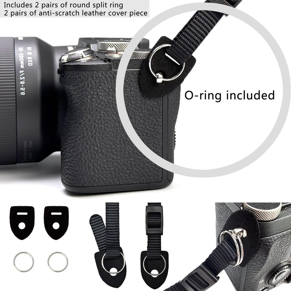 Camera Neck Strap Thin/Binoculars Strap Black, Soft around Your Neck ...