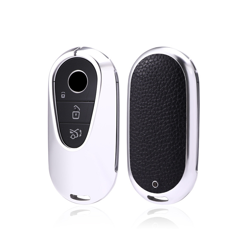 Aluminum Alloy Car Key Fob Case Cover Bag For Benz S400 S450 C260 C300 ...