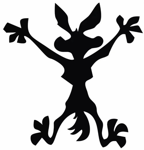 Wile E Coyote Decal / funny Sticker - Choose Color & Size - Road Runner ...