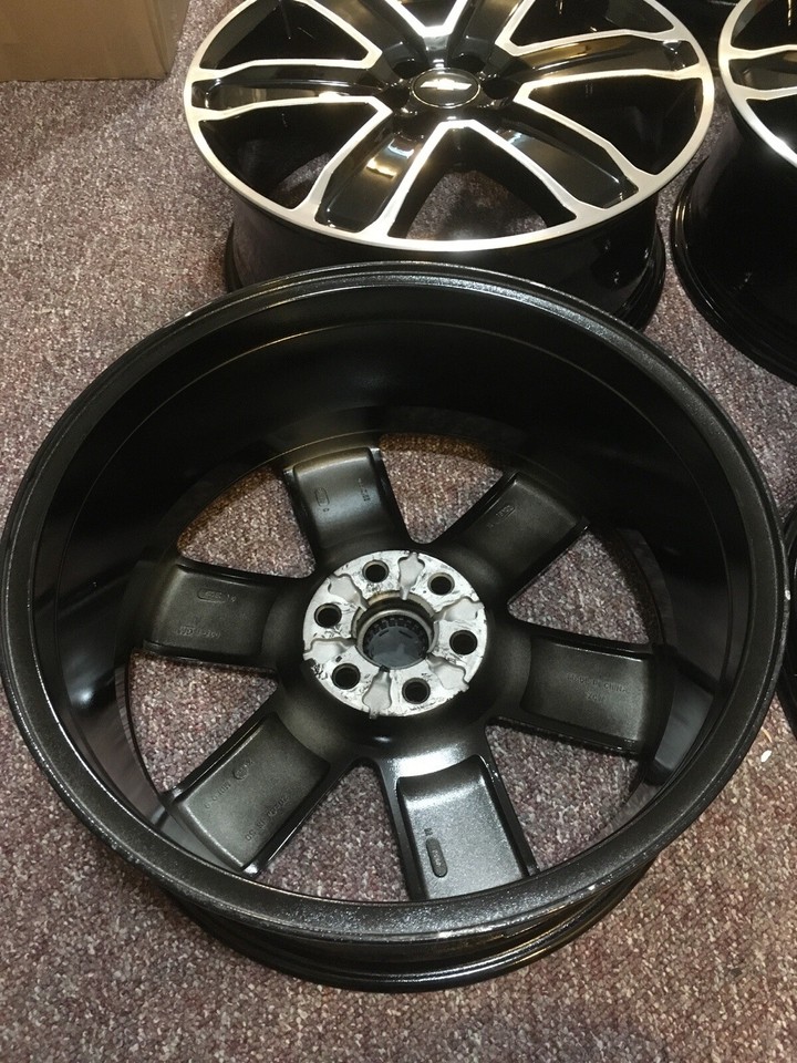 20” Inch Chevy Traverse Blazer Rims Wheels Factory Gloss Black Machined ...