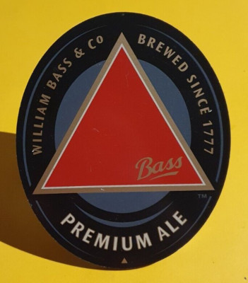 Beer pump clip badge BASS brewery RED TRIANGLE real ale Burton Trent ...