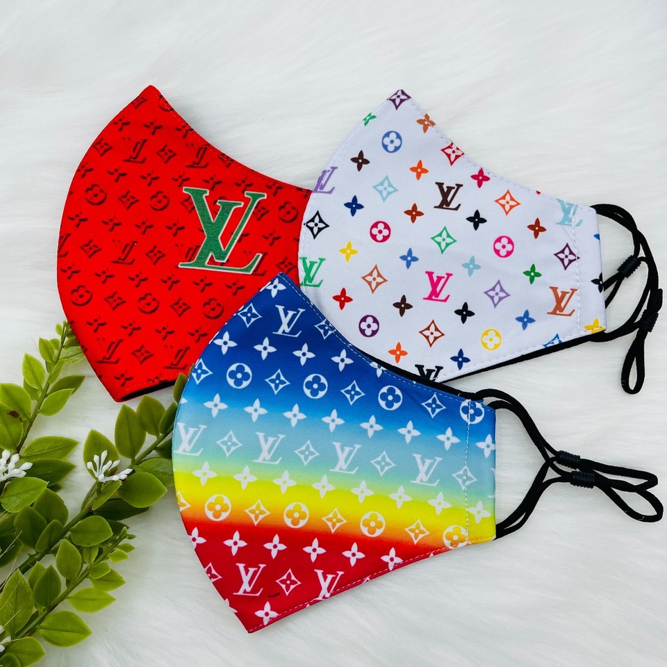 [3 PACK] Face Masks FASHION Polyester/Cotton Triple-Layer Washable - US ...