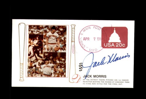Jack Morris PSA DNA Signed FDC 1984 First Day Cover Cache Autograph | eBay