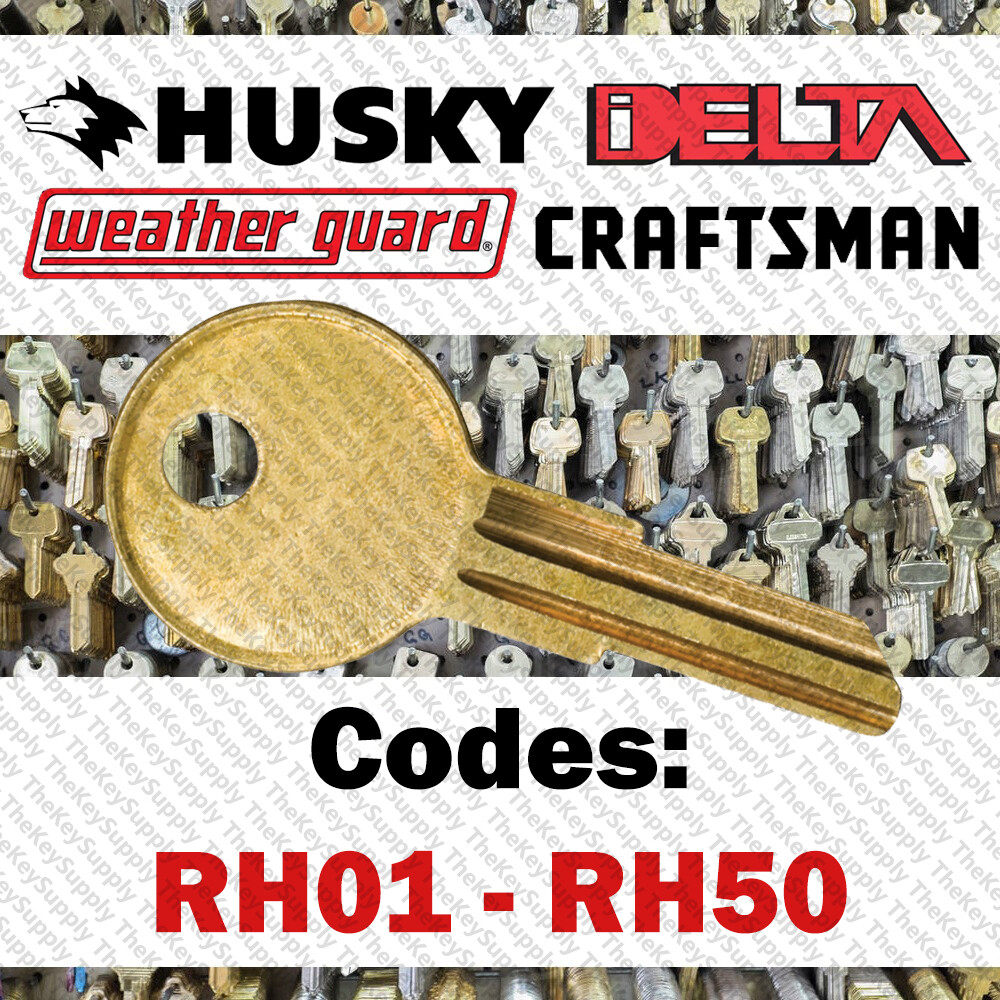 Tool Box Key for Husky Delta Weather Guard Craftsman Code RH01 - RH50 ...