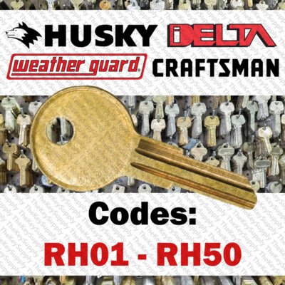 Tool Box Key for Husky Delta Weather Guard Craftsman Code RH01 - RH50 ...
