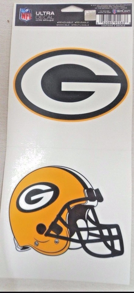 NFL Ultra Decals 2 Pack Set Removable Reusable Sticker Wincraft | eBay