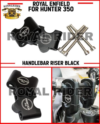 Royal Enfield "HANDLEBAR RISER BLACK" For Hunter 350 | eBay Australia