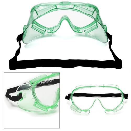 Clear Safety Goggle Anti Fog Vent Lab Work Dust Proof Eye Protective ...