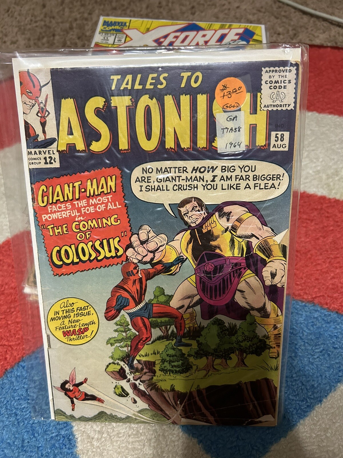TALES TO ASTONISH #58 1964 GOOD SILVER AGE GIANT MAN WASP HULK COLOSSUS ...