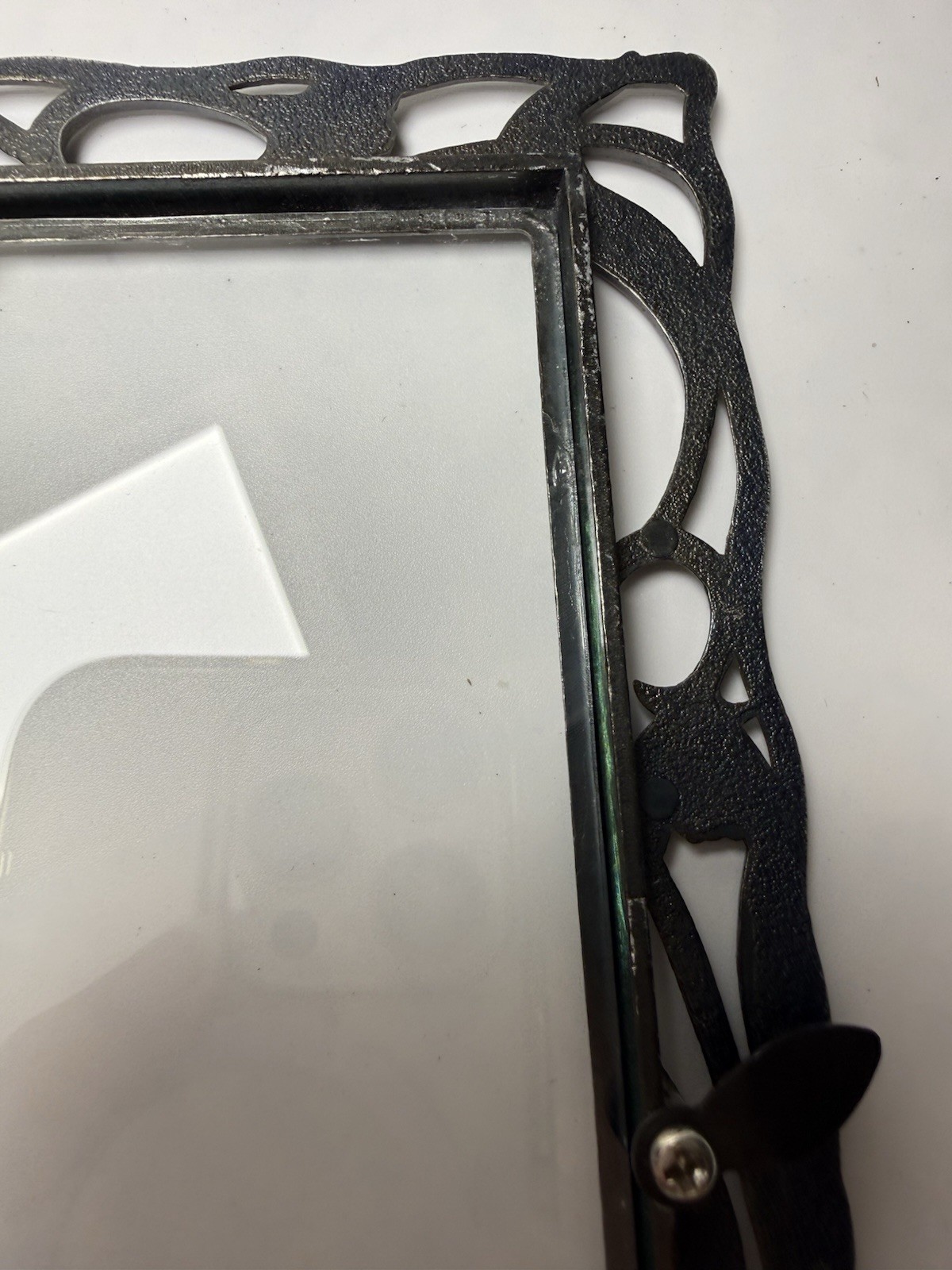 Vintage Art Nouveau Style Pewter Tone Metal Picture Frame 3.5 x 5 ...
