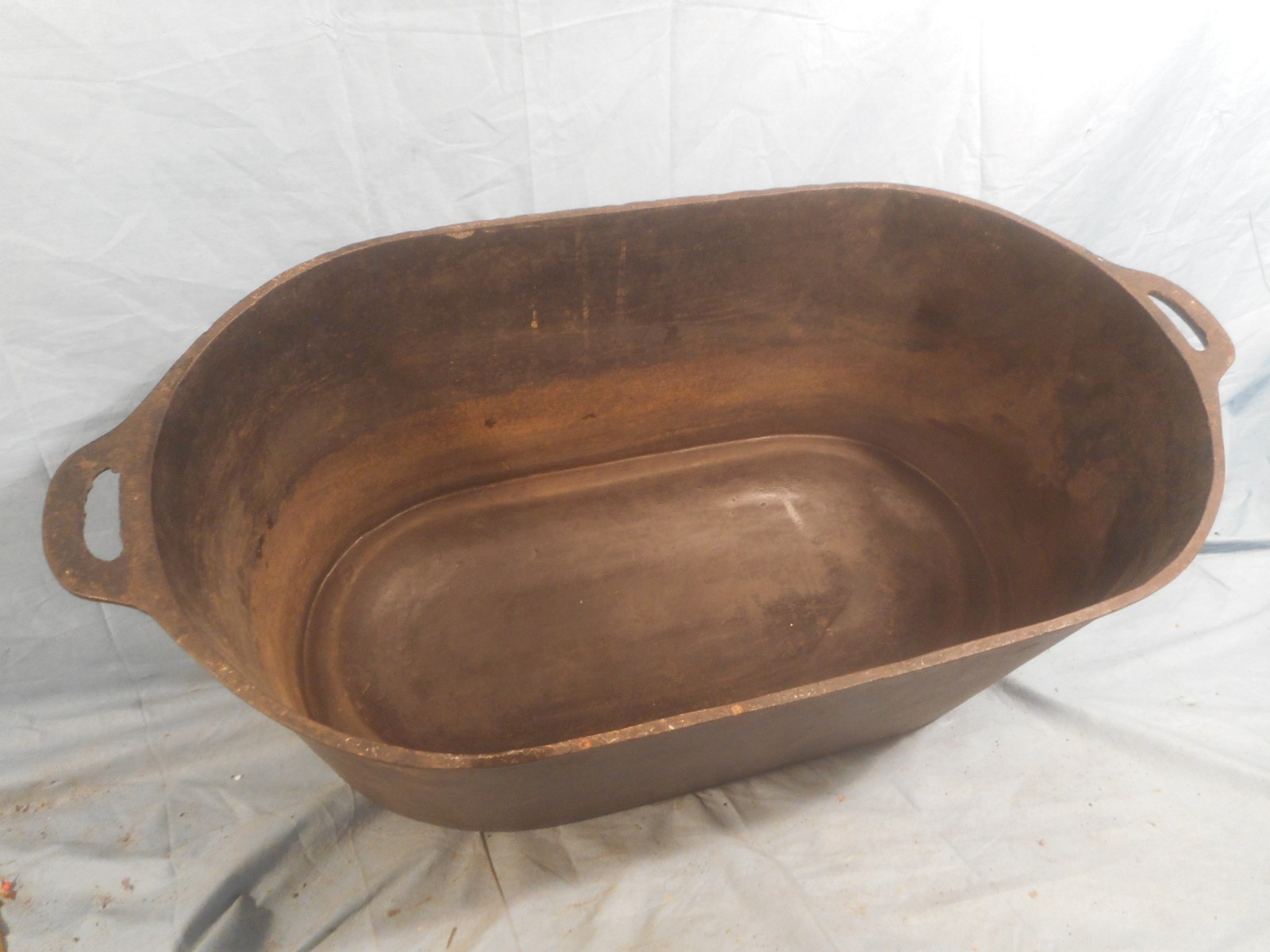 Antique 1800's GATE MARKS Unbranded Cast Iron Oval Shaped 4 Leg Pot/Ham ...