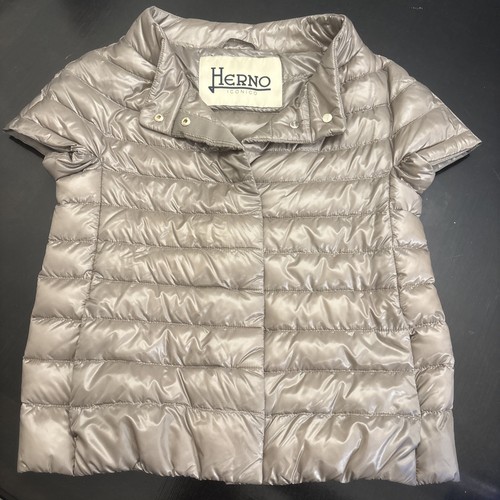 Herno Iconico Lucrezia Vest Size 40 Bronze | eBay