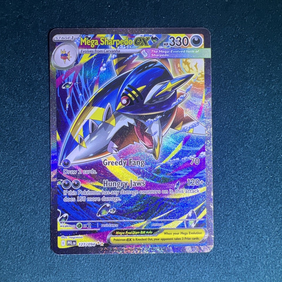 Pokemon TCG - Mega Sharpedo Ex 127/094 - SIR -Phantasmal Flames - | eBay UK