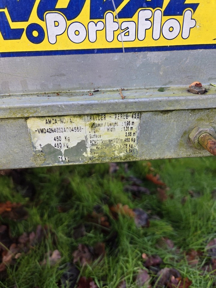 Aluminium Trailer Noval Portaflot 1.95 Meters | eBay UK