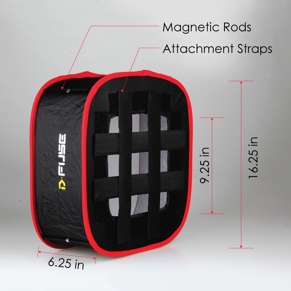 D-FUSE Instant Pop Up 1x1 LED Light Panel Softbox Collapsible Diffuser ...