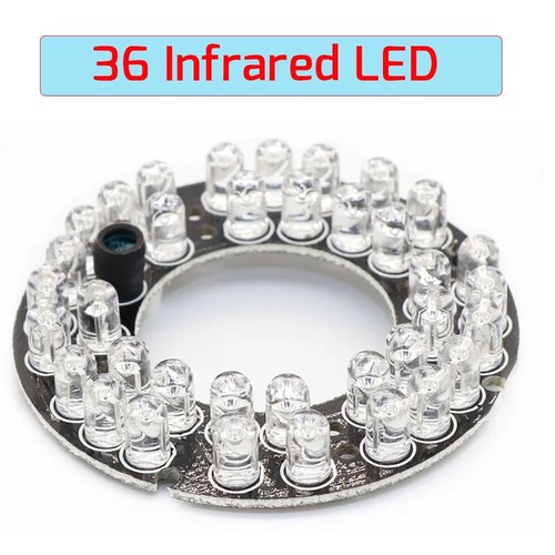 36PCS 850nm IR LED Board For Surveillance Cameras Night Vision Diameter ...