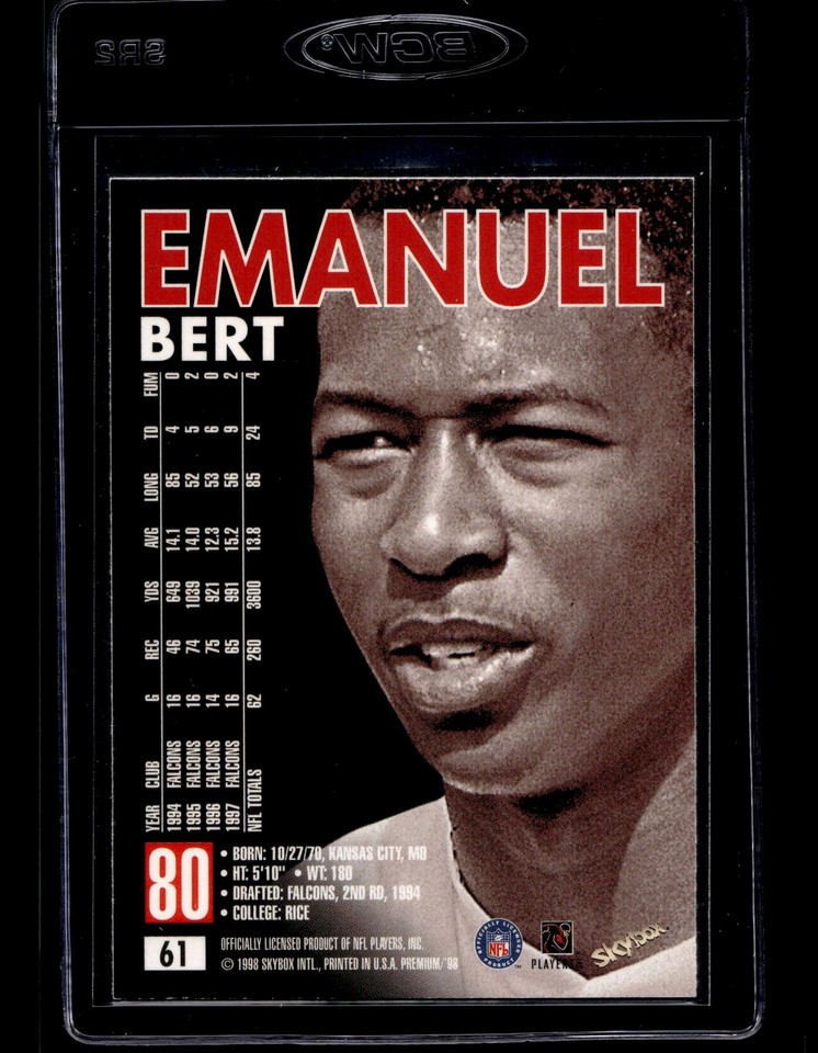 1998 SkyBox Premium #61 Bert Emanuel | eBay