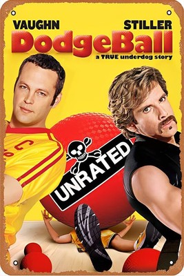 Dodgeball Movie PosterVintage Metal Tin Sign Retro Metal Sign Vince ...