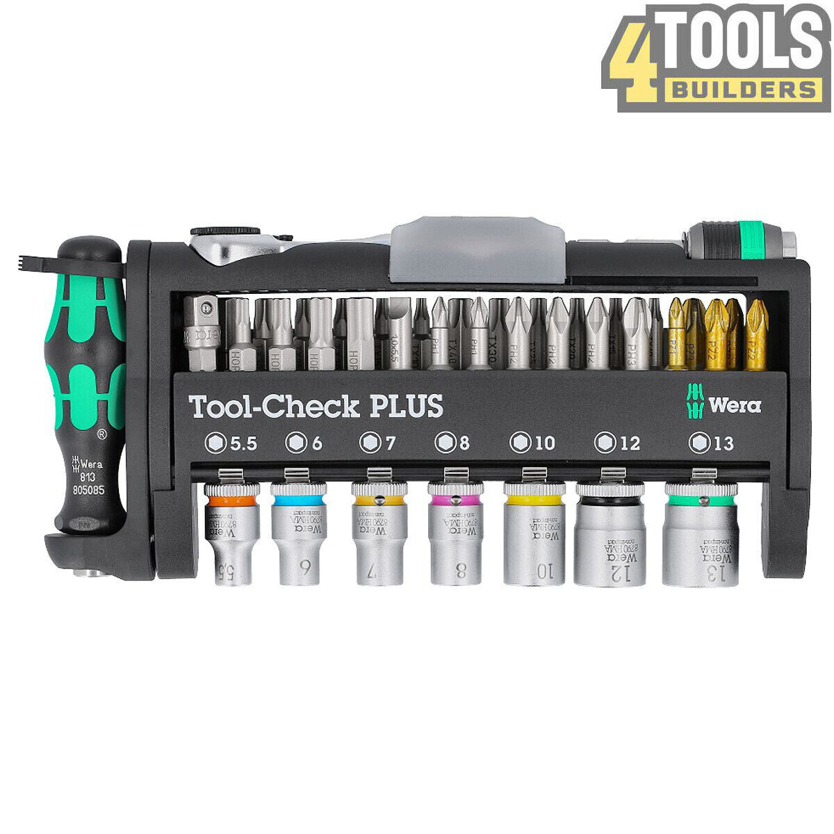 Wera WER056490 39 Pieces 1/4in Drive Tool Check Plus Tool Set ...