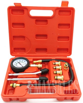 NEW 9Pc Spark Plug Cylinder Compression Tester Test Kit Professional ...