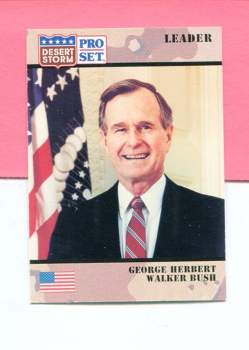 GEORGE H. W. BUSH 1991 PROSET DESERT STORM CARD #79 USA PRESIDENT | eBay