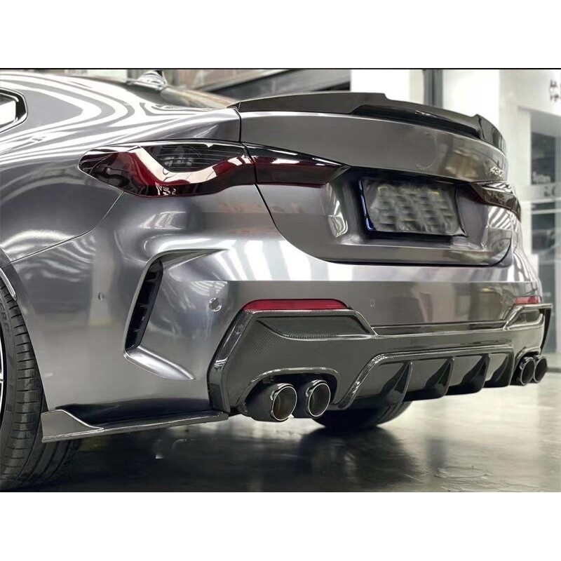 BMW G82 M4 G22 430 M440 REAL CARBON FIBER Rear Trunk Spoiler Wing M ...