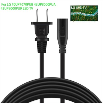 AC Power Cord Cable For LG 70UP7670PUB 43UP8000PUA 43UP8000PUR LED TV ...