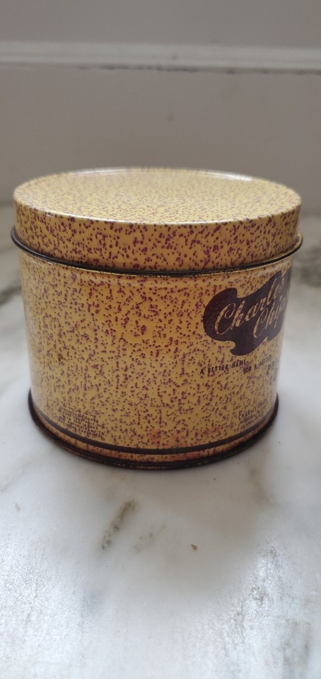 Charles Chip Salesman Sample Mini Potato Chip Tin CANDY Tin Box Can ...