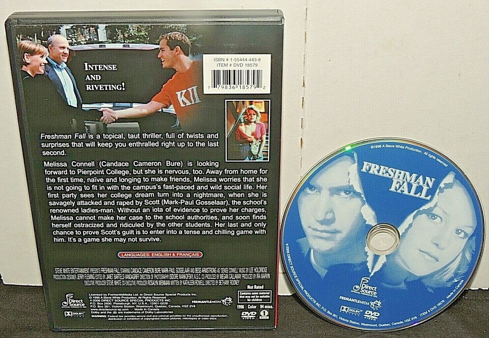 Freshman Fall DVD RARE OOP 1996 Candace Cameron Bure 779836185792| eBay