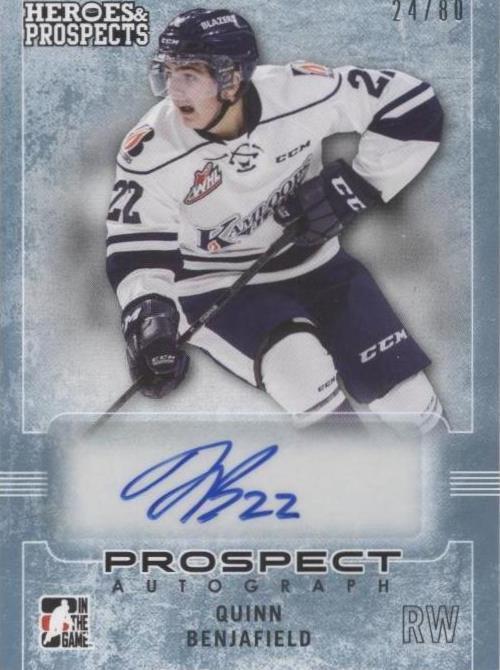 2014-15 In the Game Heroes and Prospects - Prospect Autographs Quinn ...