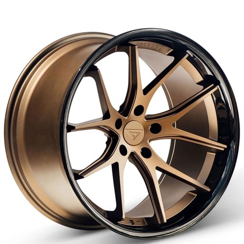 20x9"Ferrada Wheels FR2 Matte Bronze with Gloss Black Lip Rims | eBay
