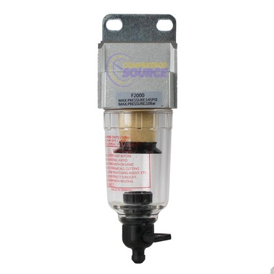 1/4" Compressed Air In Line Moisture & Water Filter Trap Separator ...