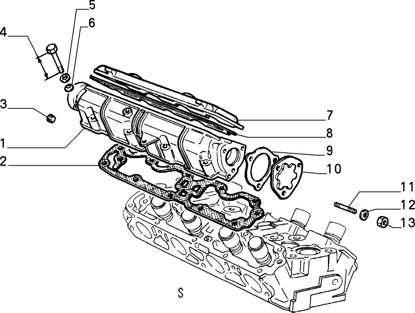 Gasket Cover Tappets Head Lancia Delta Auto Parts Authentic | eBay ...