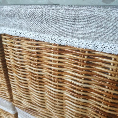 Beige Wicker Square Storage Basket, Laundry basket, Shoe basket, custom ...