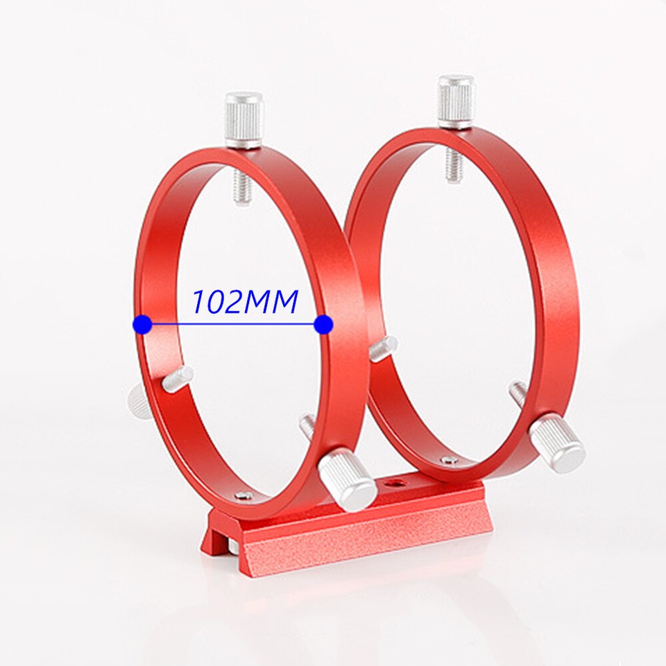 Red Guiding Scope Ring Kit for Telescope Tube Diameter 42/50/60/68/80 ...