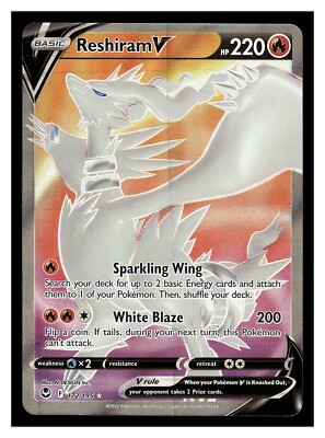 Pokemon Reshiram V 172/195 Silver Tempest Ultra Rare | eBay