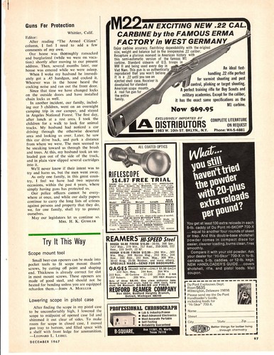 1967 Print Ad LA Distributors M22 Exiciting New .22 Cal. Carbine Erma W ...