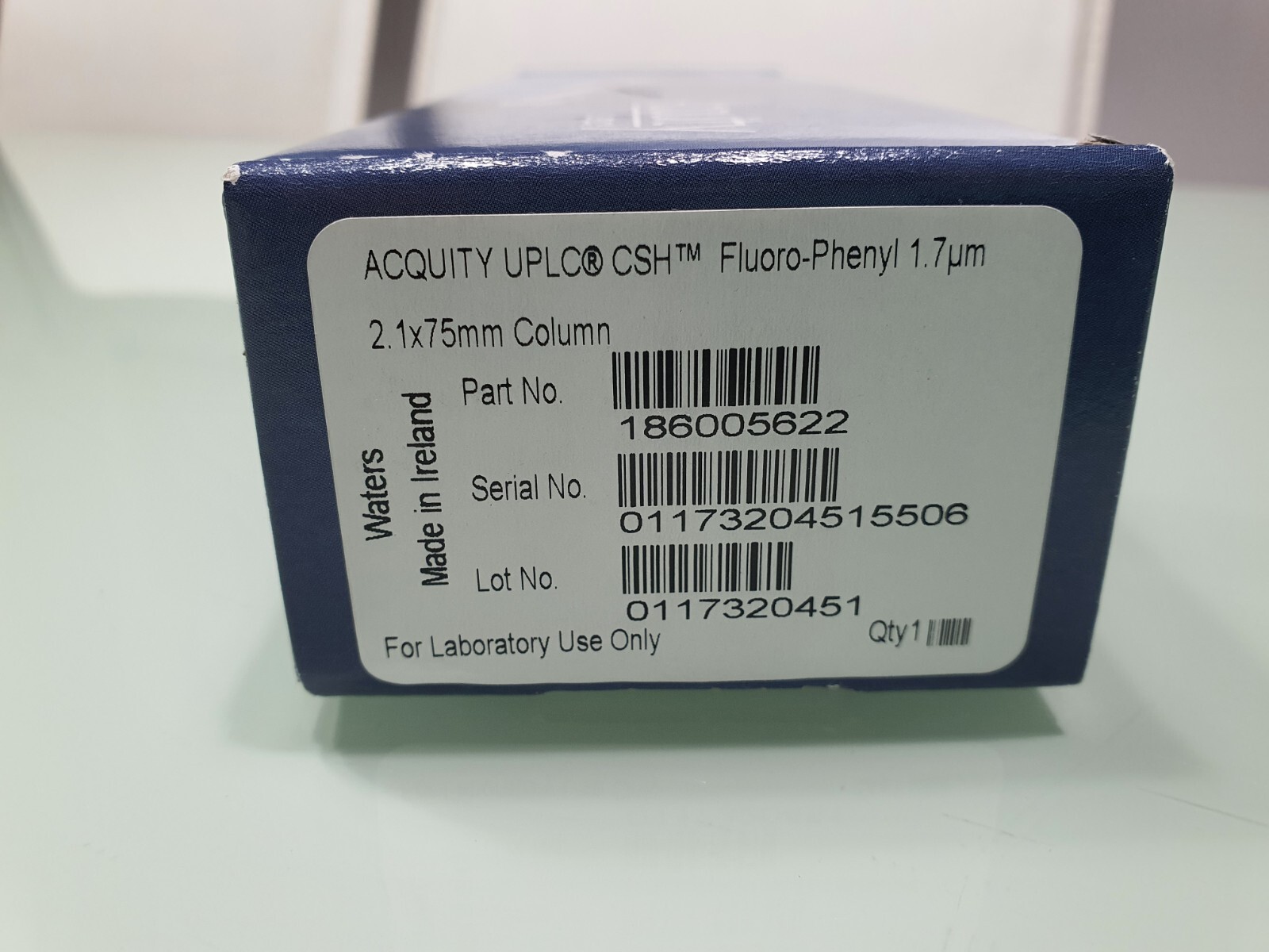 Item No: 186005622 UPLC Column ACQUITY CSH Fluoro-Phenyl 75 mm 2.1 mm 1 ...