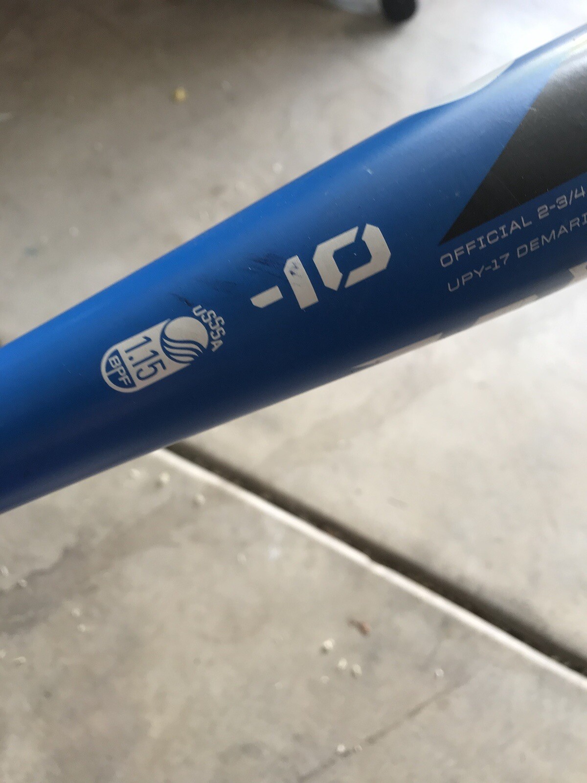 Used DeMarini Uprising UPY-17 Baseball Bat 30 SC4 Alloy BLUE Kids Teens ...