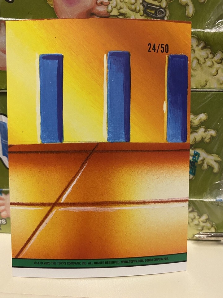 Garbage Pail Kids GPK Series 1 Late to School GOLD TELLING LIZA 24/50 ...