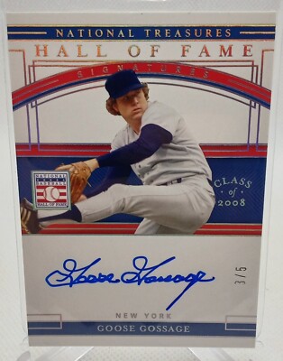 2020 National Treasures Goose Gossage ~ Hall of Fame Signatures On Card ...