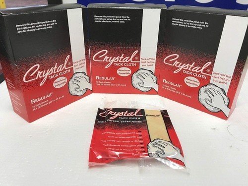Crystal Regular Tack Rag Cloths, 18" x 36", 12 Cloths Per Box 3 BOXES ...