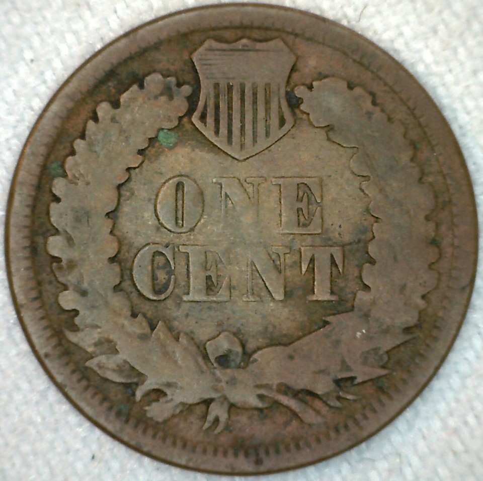 1865 Indian Head Bronze Penny US Coin One Cent Coin 1c Good | eBay